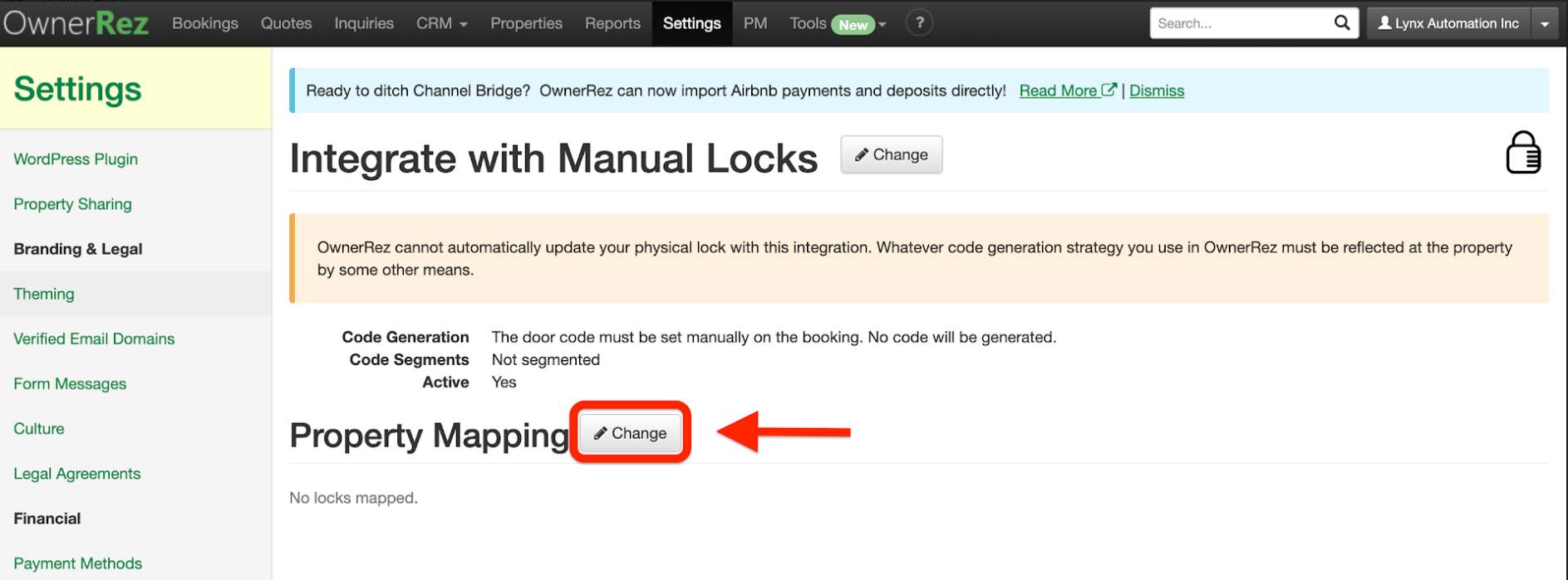 OwnerRez PMS: How to Setup Integration – Lynx