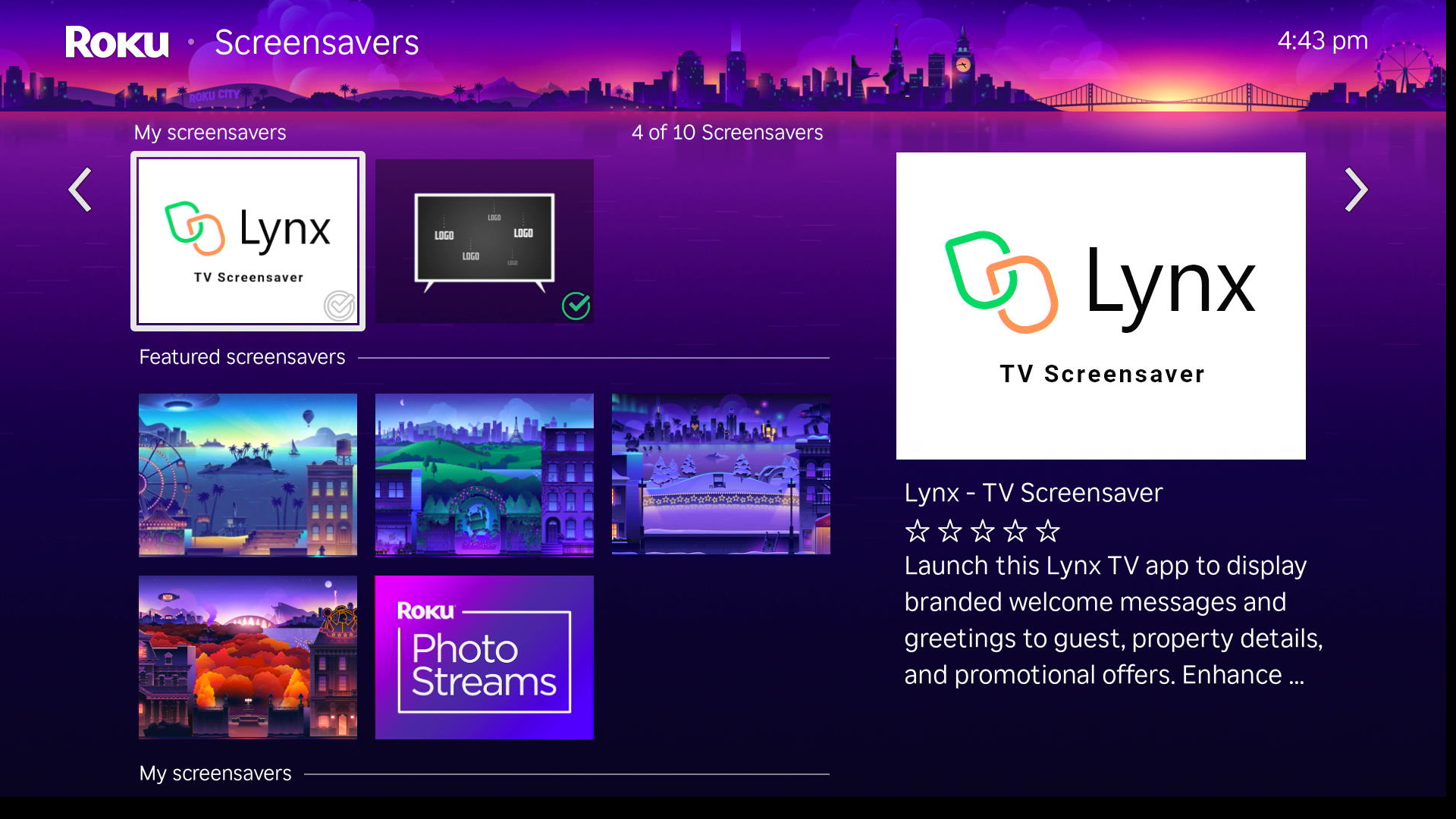 How To: Install Lynx Hospitality TV Screensaver for Roku – Lynx